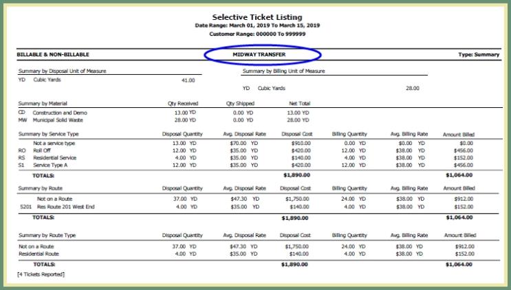 Disposal Ticket Entry