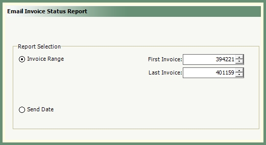 Email Invoice Status Report